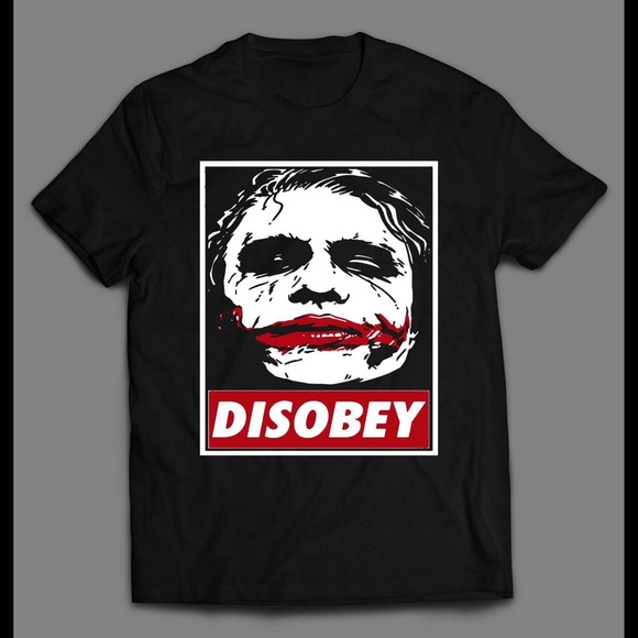 Shirts | Joker Disobey Pop Culture Art Comic Villain High Quality Shirt ...